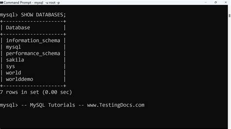 Mysql Query Worldx Database