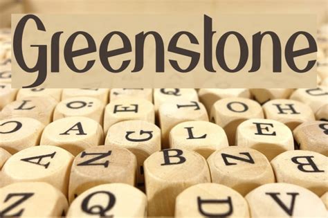 greenstone font
