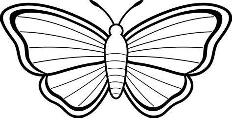Butterfly Outline Clip Art