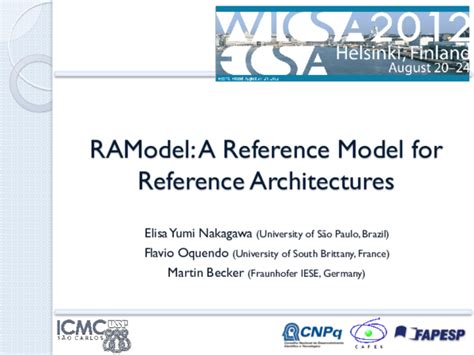 Pdf Ramodel A Reference Model For Reference Architectures Flavio Oquendo