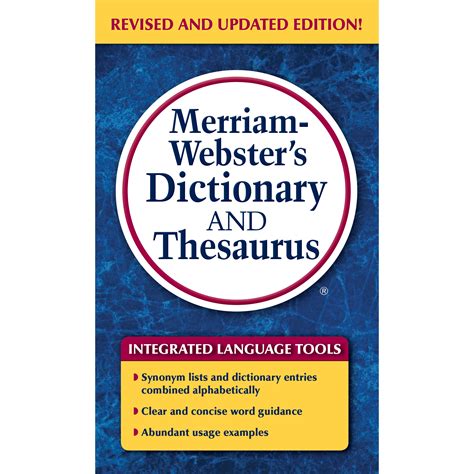 Merriam Webster S Dictionary And Thesaurus Newest Edition Copyright Merriam Webster