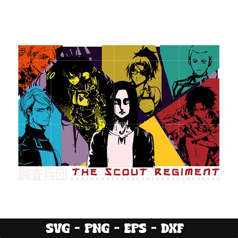 Eren Team The Scout Regiment Svg Attack On Titan Svg Inspire Uplift