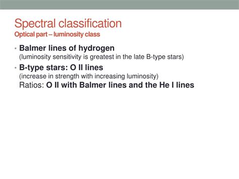 Ppt Stellar Spectral Classification The First Step In Quantitative Spectral Analysis Part I