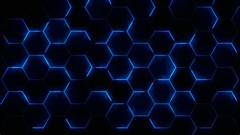 Futuristic Abstract Hexagonal Grid Background Growth Stock Footage Video 100 Royalty Free