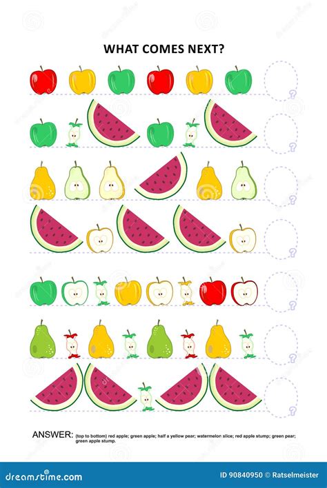 fruit and berry themed educational logic game sequential pattern