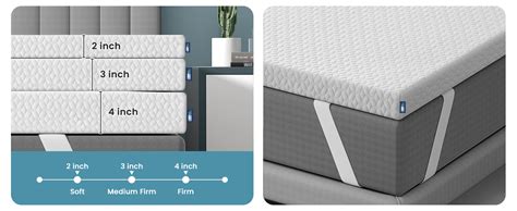Bedstory Full Mattress Topper 3 Inch Gel Memory Foam Mattress Topper