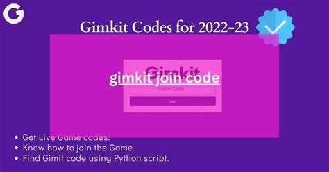 Gimkit Codes 2025 Elaine A Burton