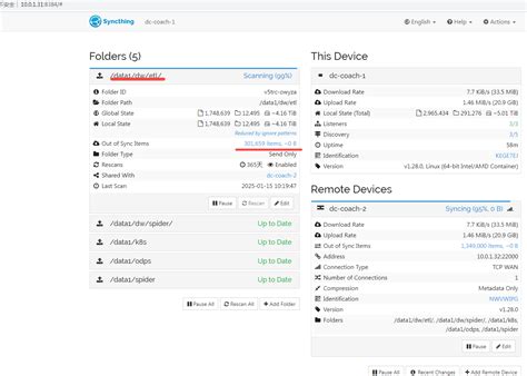How To Deal With Out Of Sync Items B Support Syncthing Community Forum