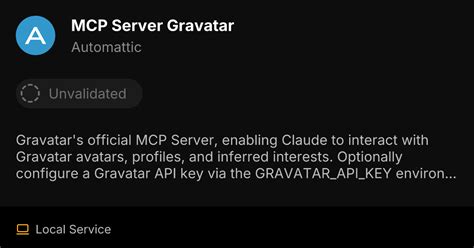Mcp Server Gravatar Mcp Servers · Lobehub