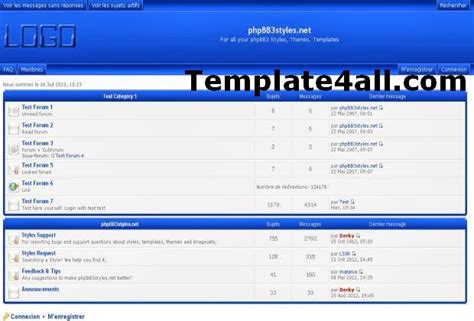 Clean Lighty Blue Phpbb Style Theme Free Download