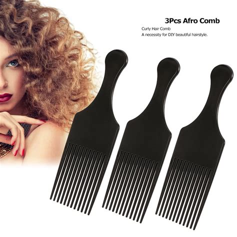 3pcs Afro Comb Hair Fork Comb Insert Hairdressing Styling Tool Curly