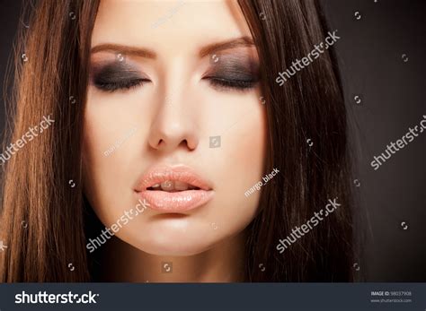 Sensual Closeup Portrait Studio Shot Stock Photo Shutterstock