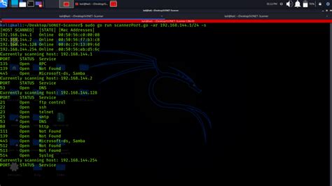 Gonet Scanner Golang Network Scanner With Arp Discovery And Own