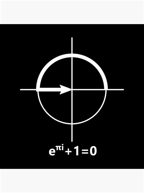 Euler S Identity Black Canvas