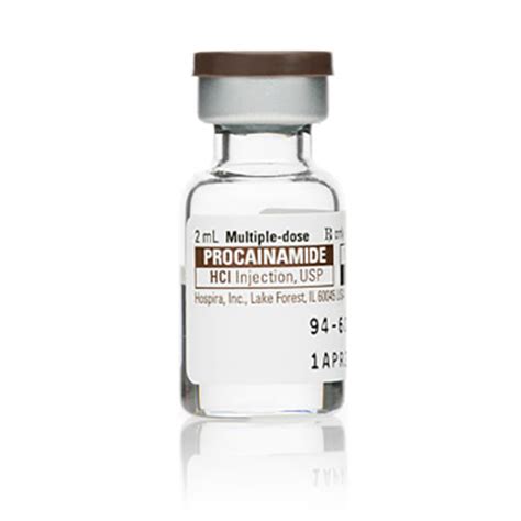 Procainamide Hcl Injection Usp 500mgml 2ml Vial