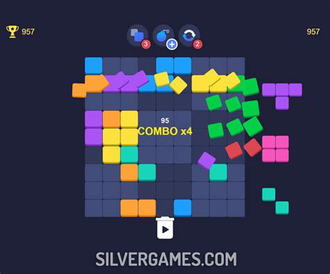 Nine Blocks Block Puzzle Game Play Online On Silvergames 🕹️