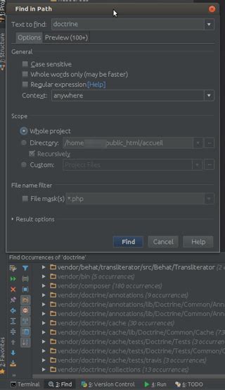 Php How To Configure Directories When Using A Symfony Project In