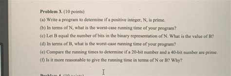 Solved Problem 3 10 Points A Write A Program To