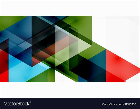 Geometric Abstract Background Mosaic Triangle Vector Image