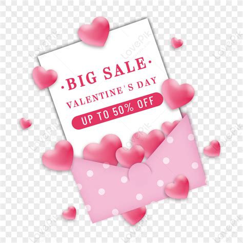 발렌타인 데이 프로모션 핑크색 봉투 일러스트 휴일미술개념