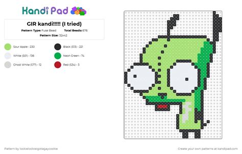 Gir Kandi I Tried Fuse Bead Pattern Kandi Pad Kandi Patterns Fuse Bead Patterns