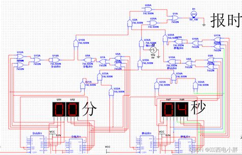 数字电子钟设计：集成电路与逻辑实现 csdn博客