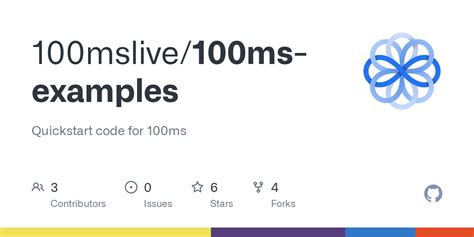 github 100mslive 100ms examples quickstart code for 100ms