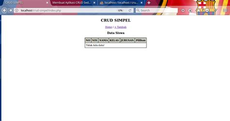 Dunia Belajar: Membuat Aplikasi CRUD Sederhana dengan PHP dan MYSQL