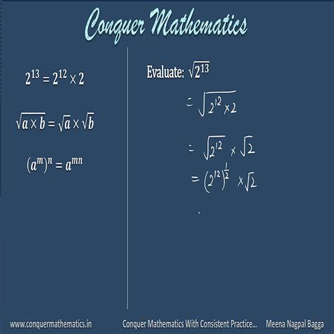 simplifying a surd laws of indices basic mathematics 4 youtube