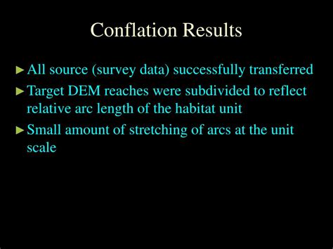 Ppt Conflation Of Aquatic Habitat Data For Linking Stream And