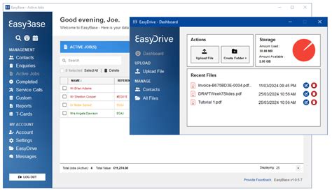 Easydrive File Management Easybase Crm