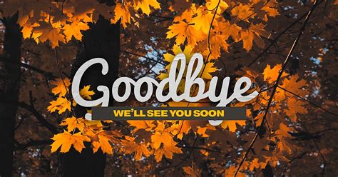 Moving Fall Goodbye Motion Video Background