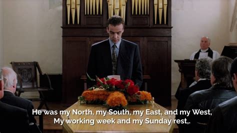 Funeral Blues By Wh Auden Four Weddings And A Funeral Youtube