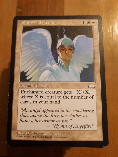Magic The Gathering Mtg Empyrial Armor 13 Weatherlight Mp Ebay