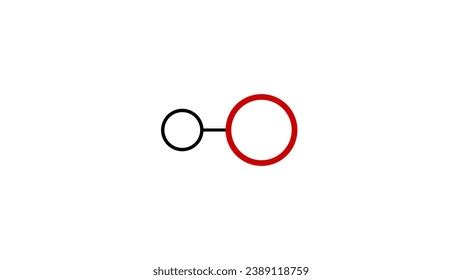 Hydroxide Molecule Structural Chemical Formula Ballandstick Stock Illustration