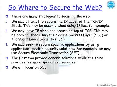 Ppt Web Security And Secure Socket Layer Ssl Powerpoint Presentation Id 5477285