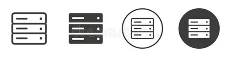 Database Icon Simple Outline Vector Logo Stock Vector Illustration Of Digital Storage 341088319