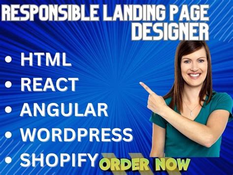 Landing Page Development In Htmlcss Wordpressangularjs Reactjs Shopify Upwork