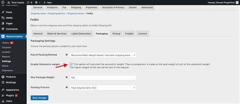 Weight Based Packing With WooCommerce FedEx Shipping Plugin