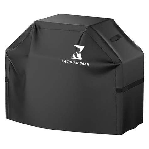 Black Grill Cover Bbq Grill Cover For Outdoor Grill 58 Inch Waterproof Rip Proof Uv And Fade
