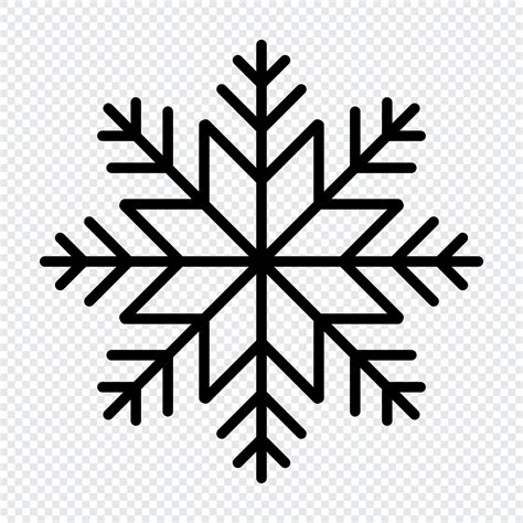 snowflake snowflake icon simple snowflake icon in line style design