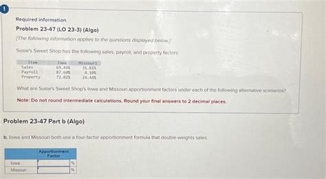 Solved Problem 23 47 Lo 23 3 Algo [the Following