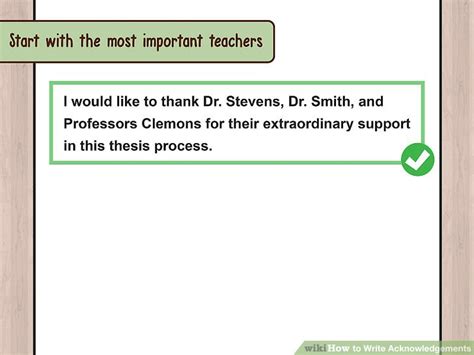 Ways To Write Acknowledgements WikiHow