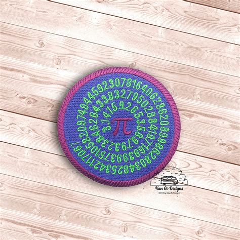 Pi Digits Patch Digital Download Van Go Designs