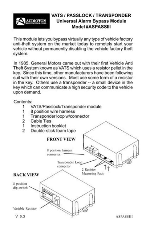 Bypass Ford Pats Wiring Diagram