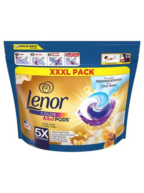 Капсули для кольорового прання Lenor Gold Color 5в1 56шт Greol Товари
