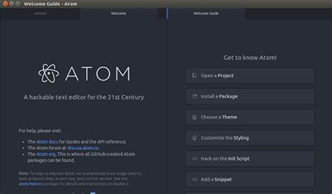 github s atom editor 1 0 is out now install it on ubuntu 15 04 unixmen