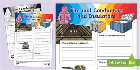 Thermal Conductors And Insulators Fact File Template