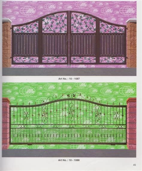 Wrought Iron Main Gate Standard Design Refer Sample2020 Main Gate Design Drawing Gate Malaysia