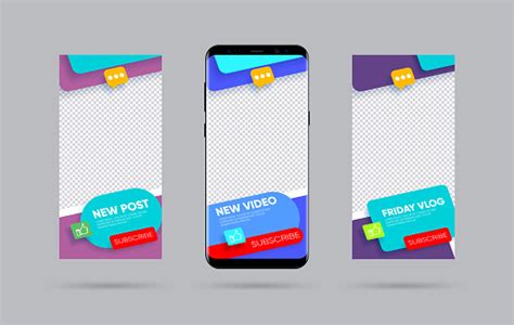 크리에이티브 스토리 설정 소셜 미디어에 대 한 템플릿입니다 스토리 템플릿 테마입니다 사진 판매 새로운 게시물 및 제안을 위한 편집 가능한 스토리 커버 디자인 벡터 일러스트